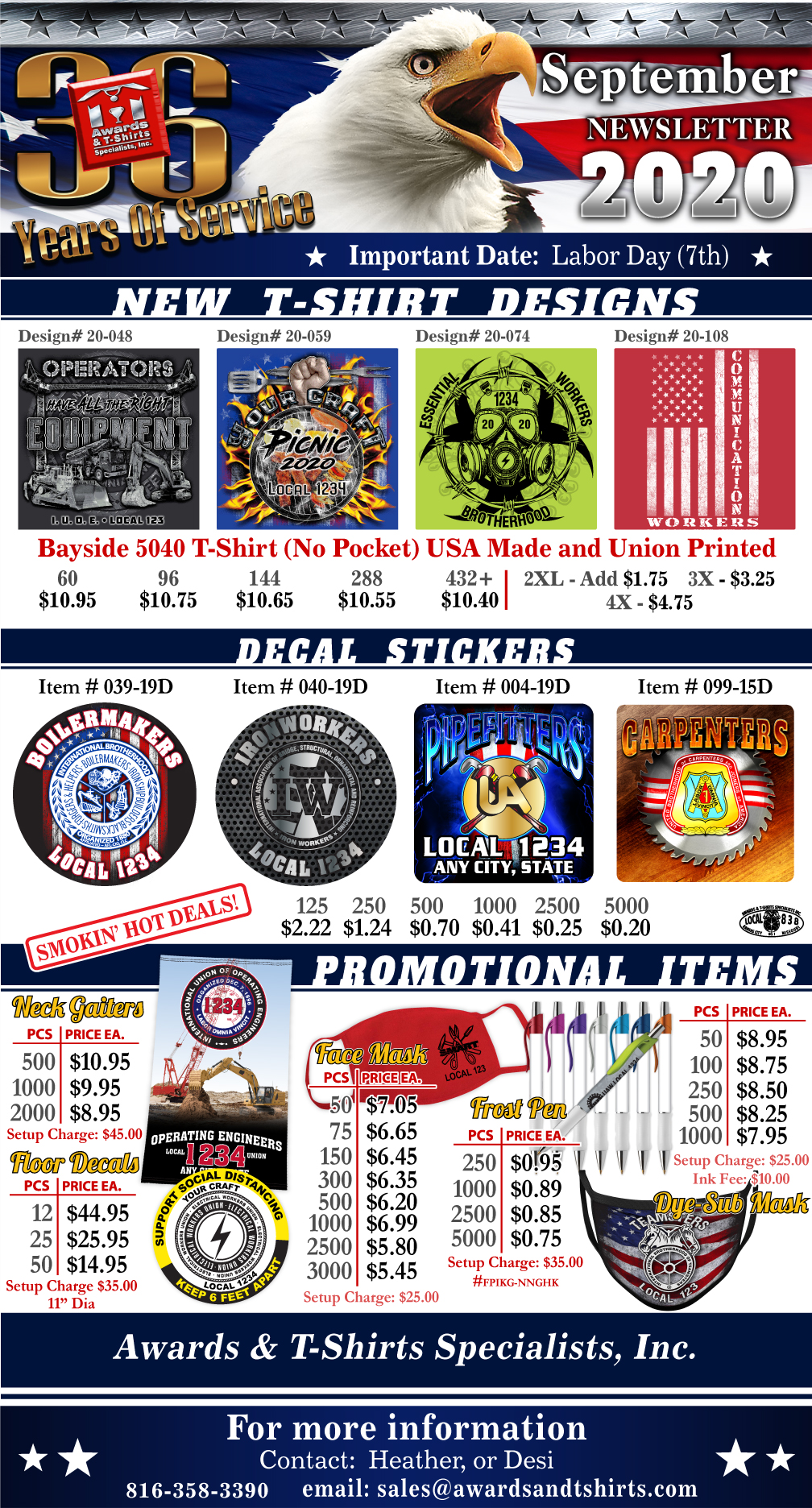 Awards & T-Shirts Specialists, Inc. - Your Source for USA Union Made ...